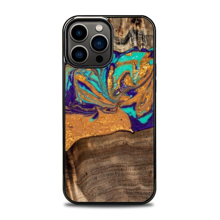SYNERGY#A122 iPhone 13 PRO MAX Handyhülle aus Harz und Holz